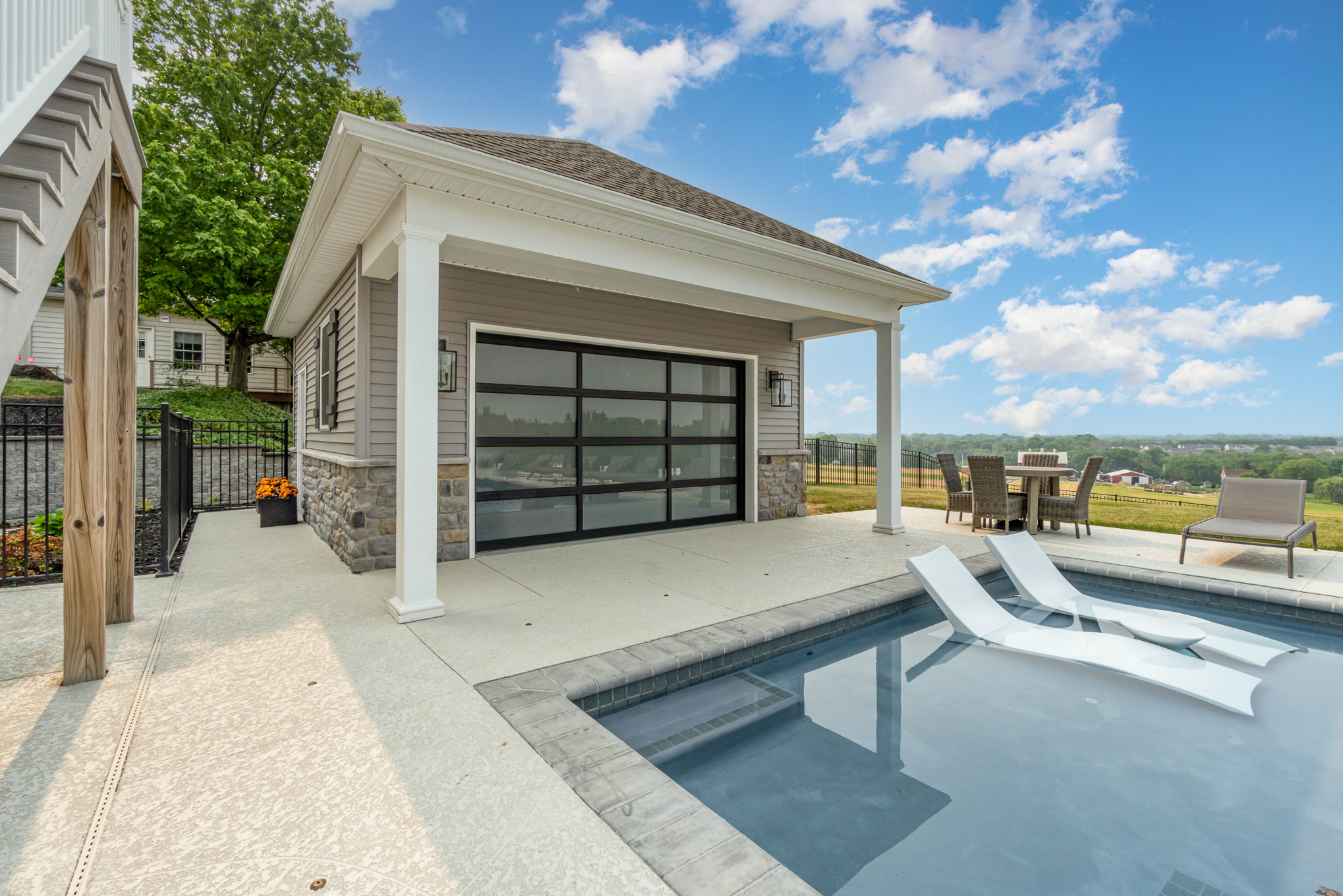 Pool and Pool house – Musser Home Builders